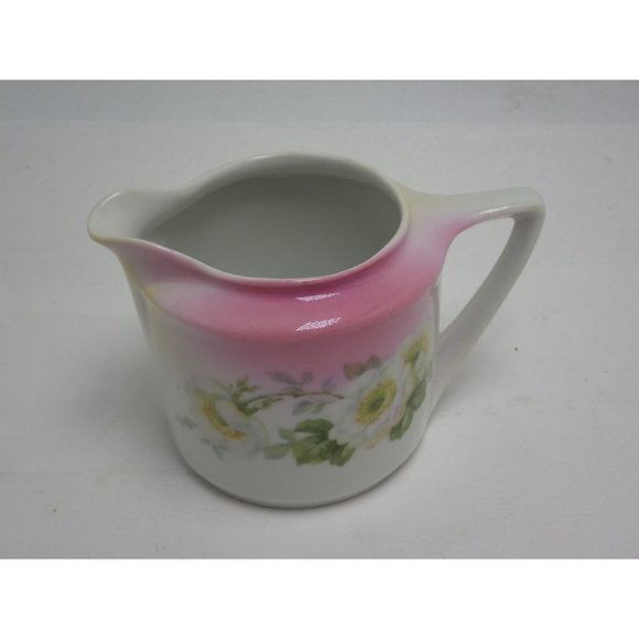 Dining | Wild White Rose Ceramic Creamer Gravy Boat Sauce Dish Vintage ...
